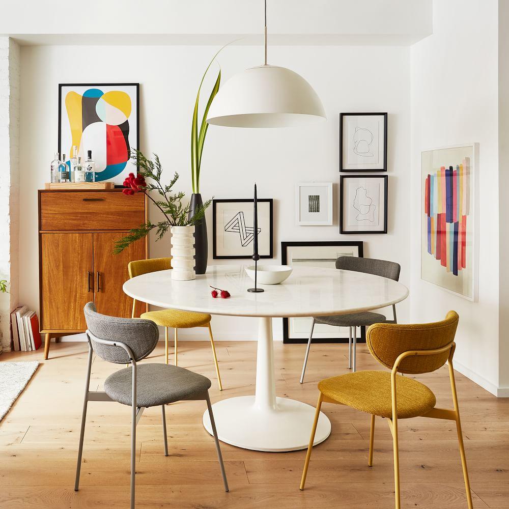 Liv Round Marble Dining Table West Elm UK